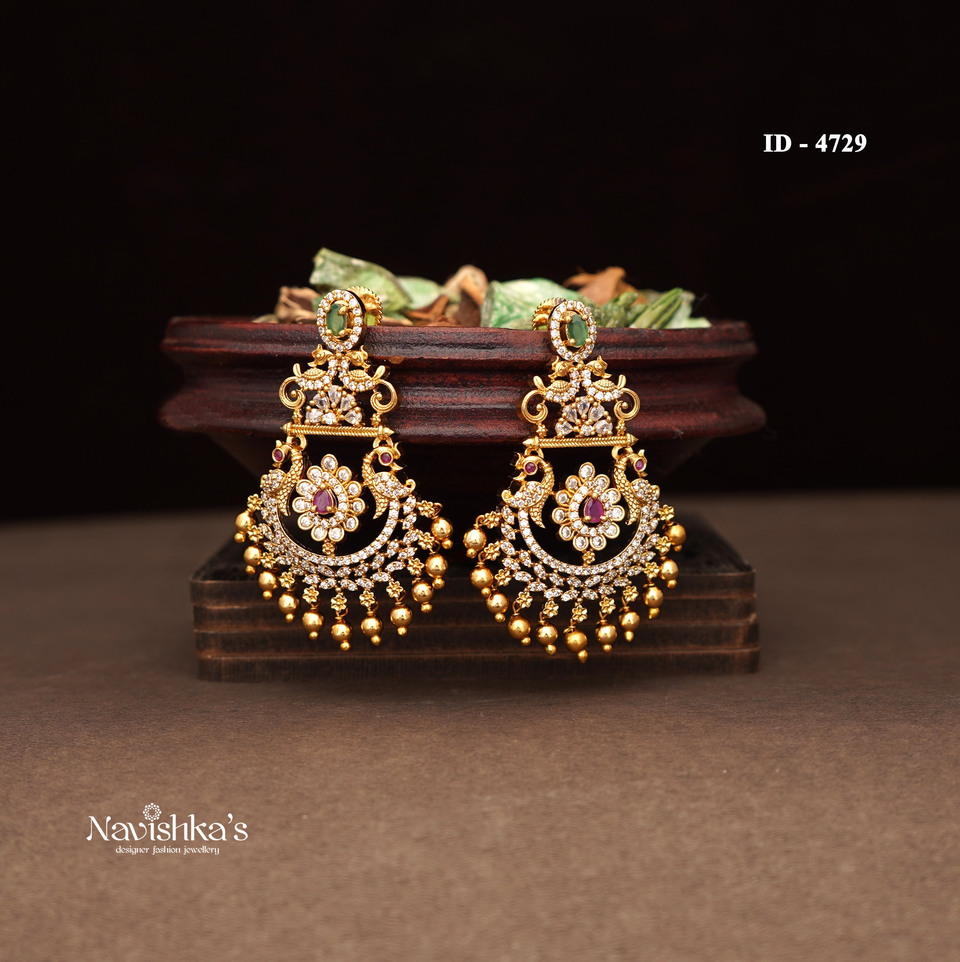 Gold Look Earrings – Navishka's designer fashion jewellery