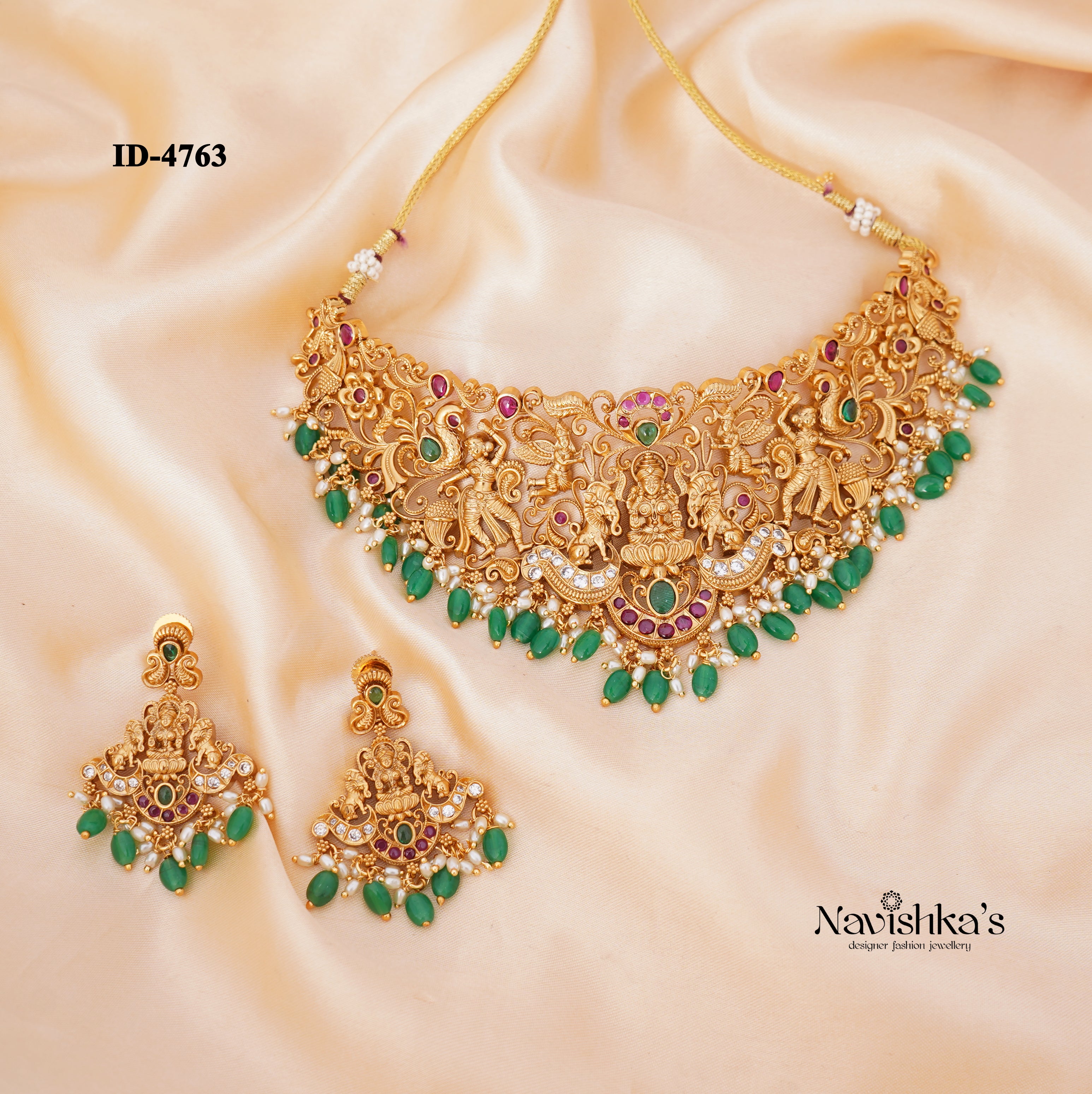 Gold look Choker Sets – Navishka's designer fashion jewellery